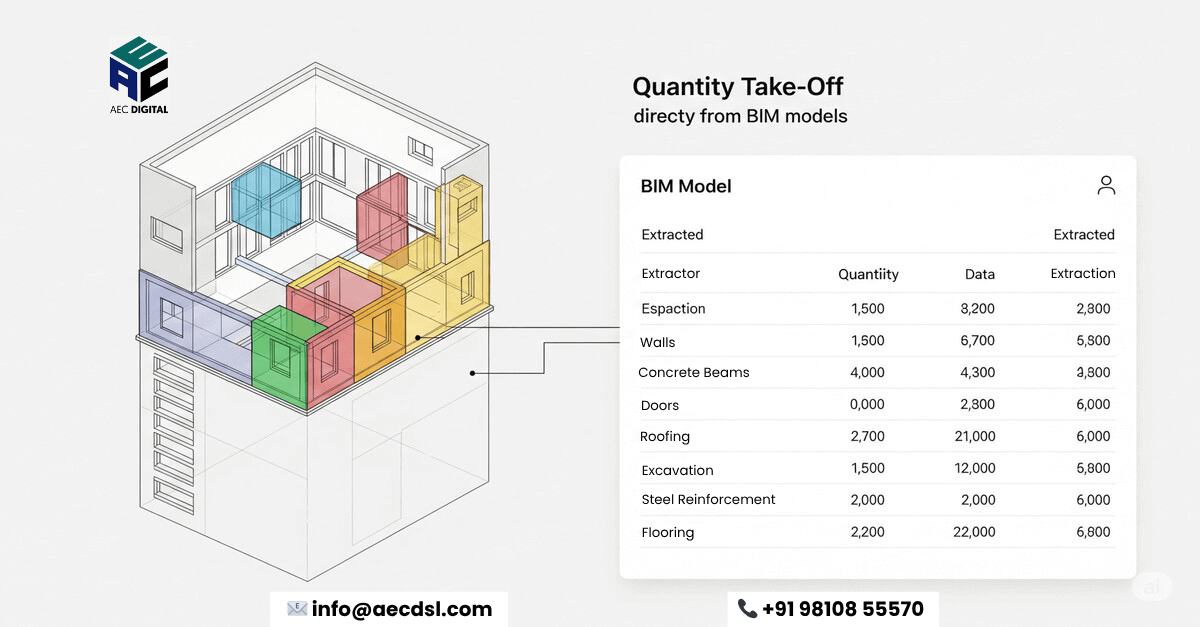 Quantity Take-off from BIM Models: 5 Powerful Benefits